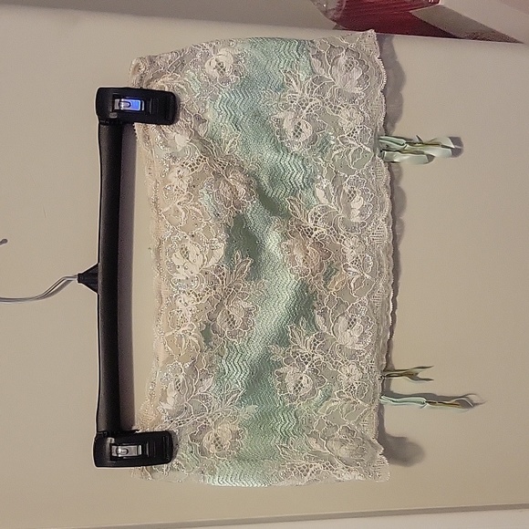 Victoria's Secret | Intimates & Sleepwear | Skirted Lace Garter Belt ...